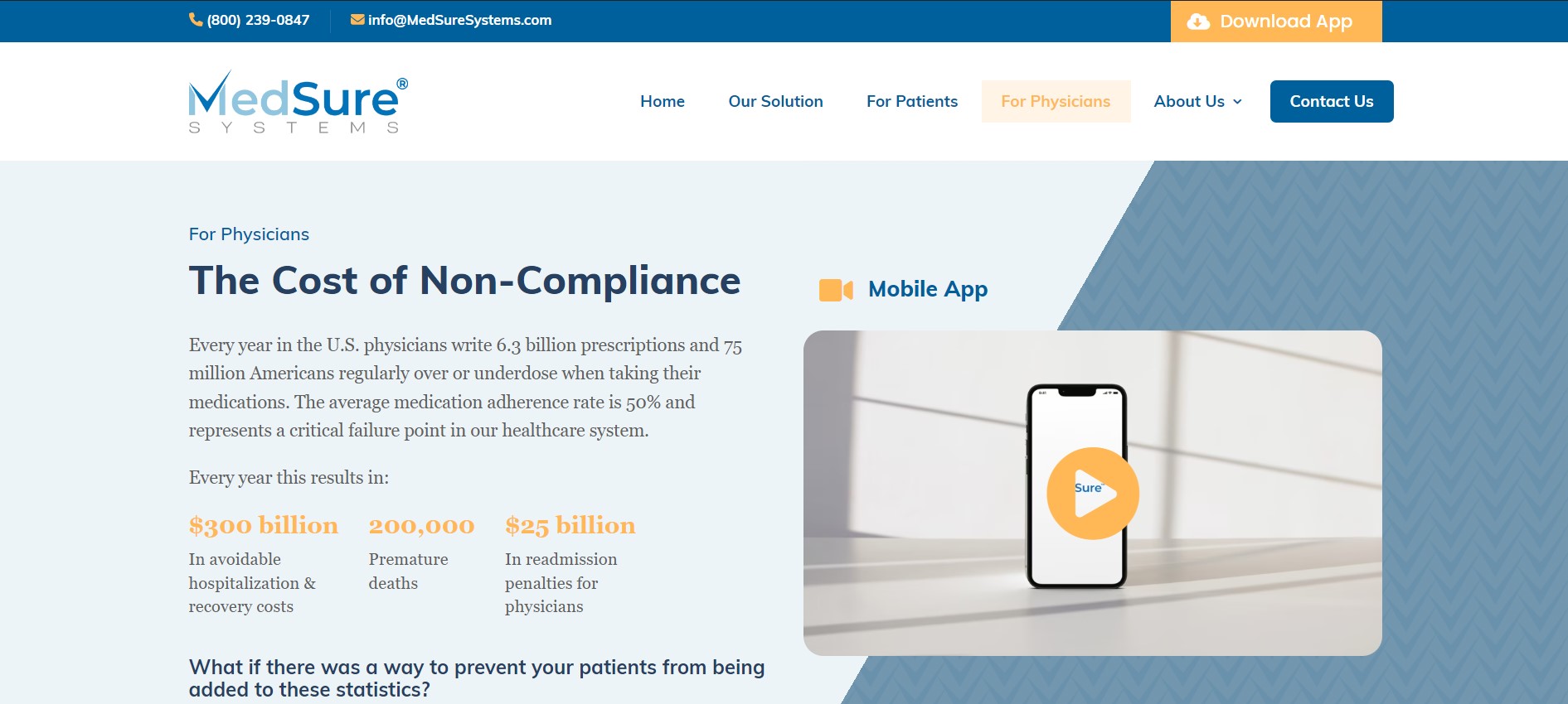 For Physicians - MedSure® Systems