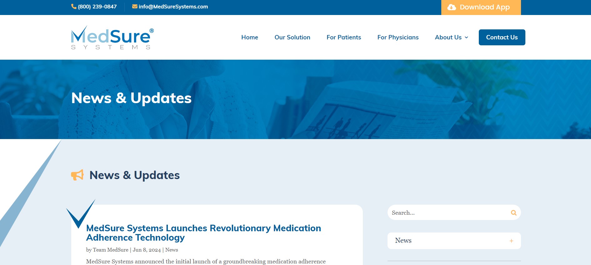 MedSure® Systems | News